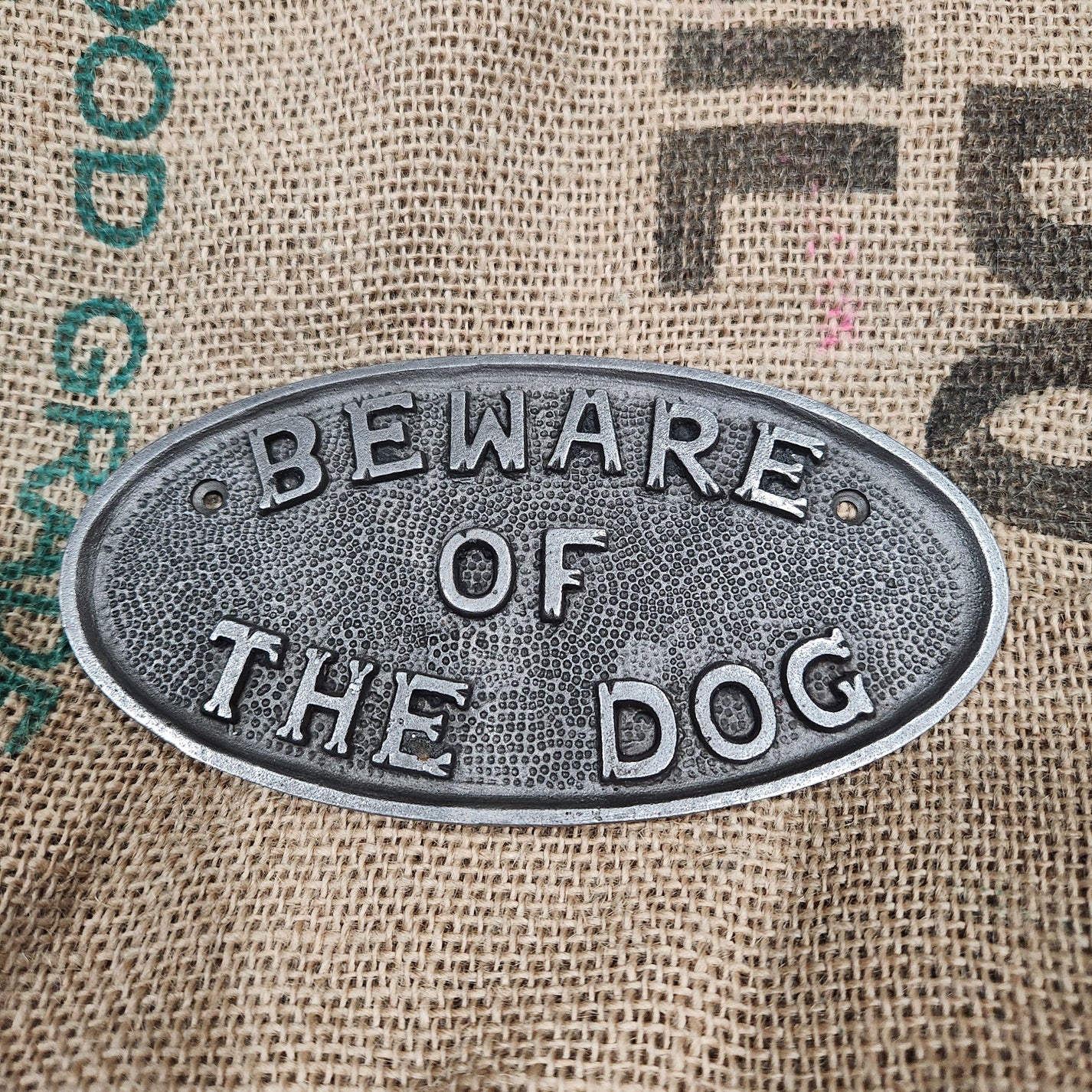 Beware of the Dog Plaque - with or without a chain – Spearhead & Company