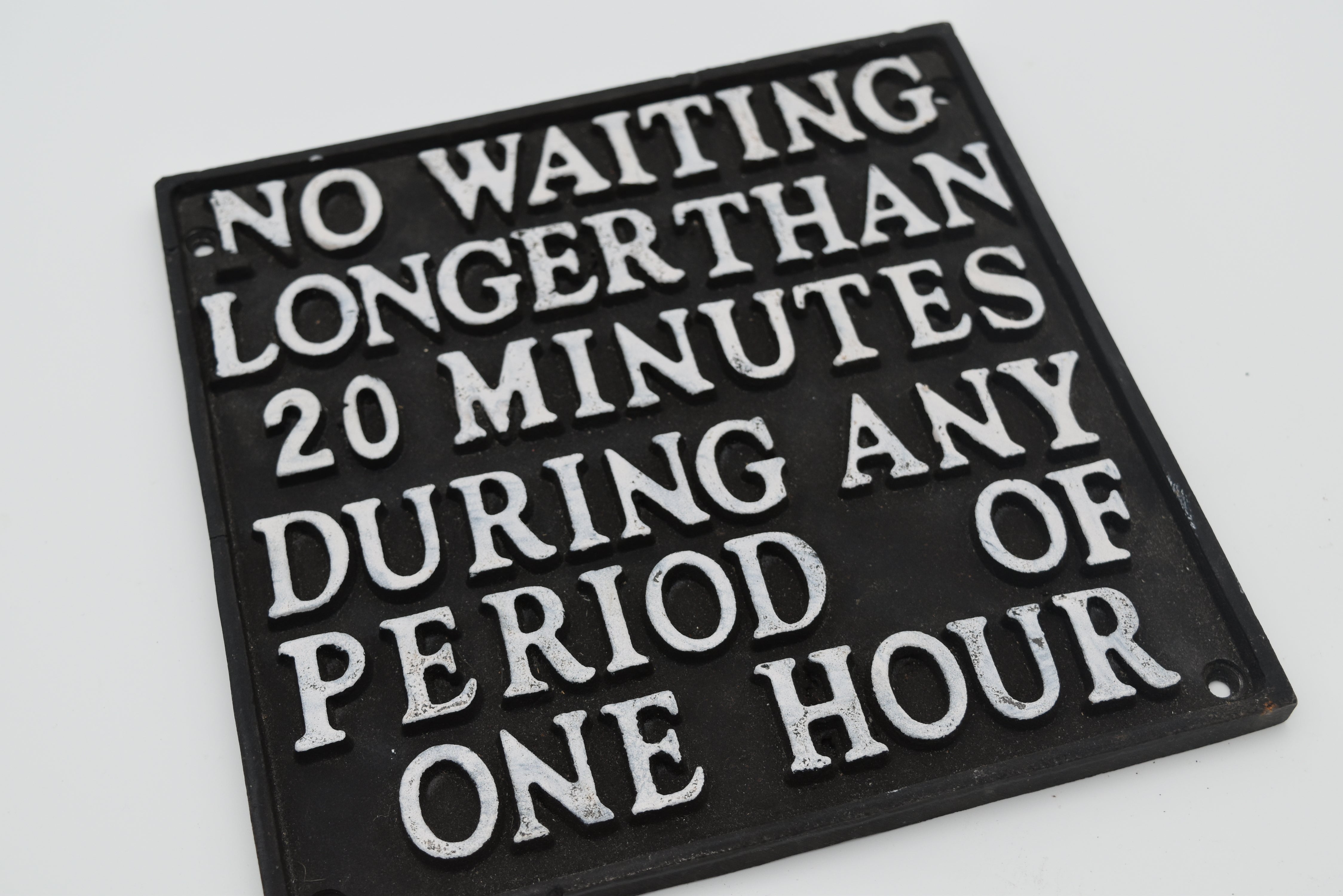 No Waiting Railway Sign – Spearhead & Company