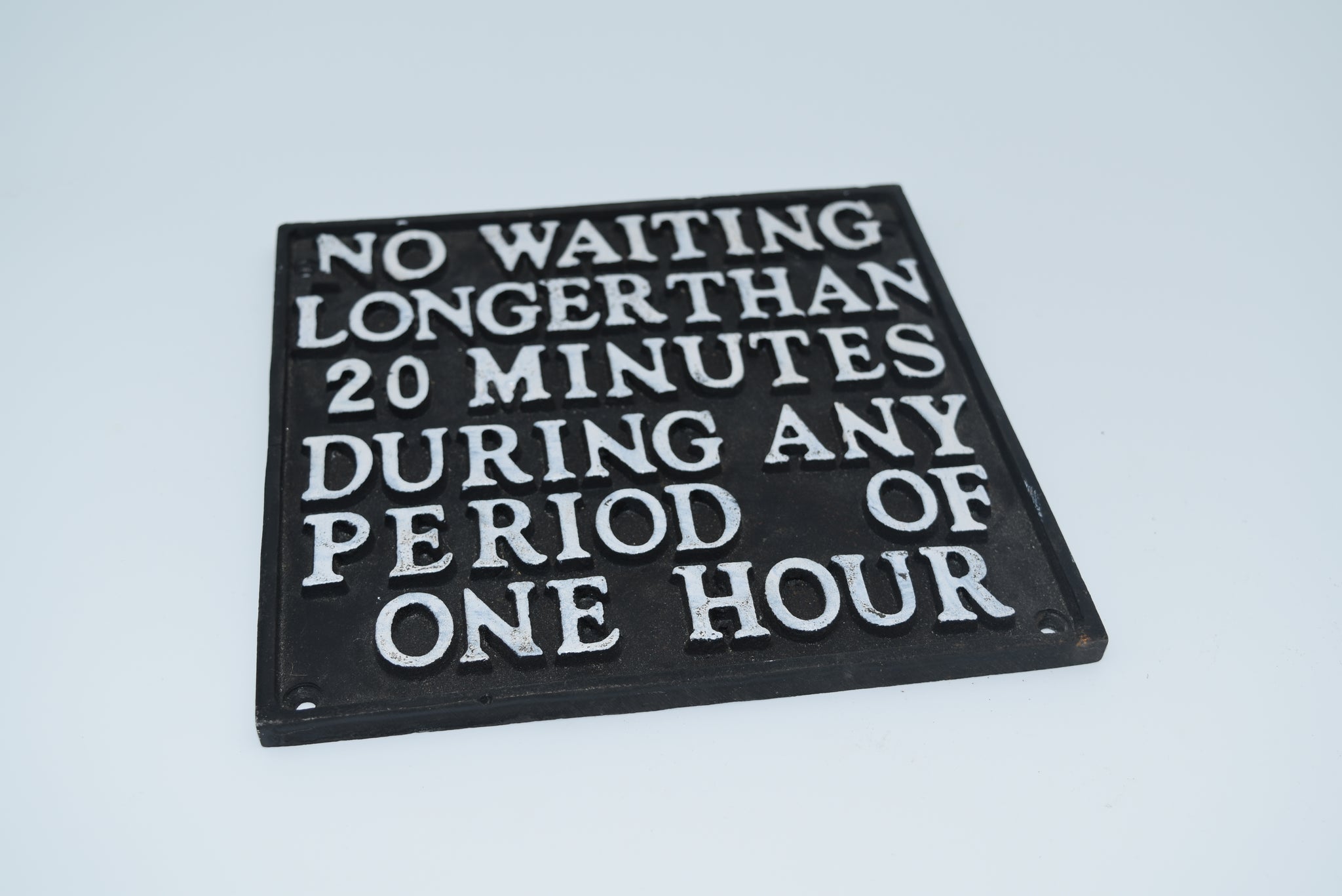 No Waiting Railway Sign – Spearhead & Company