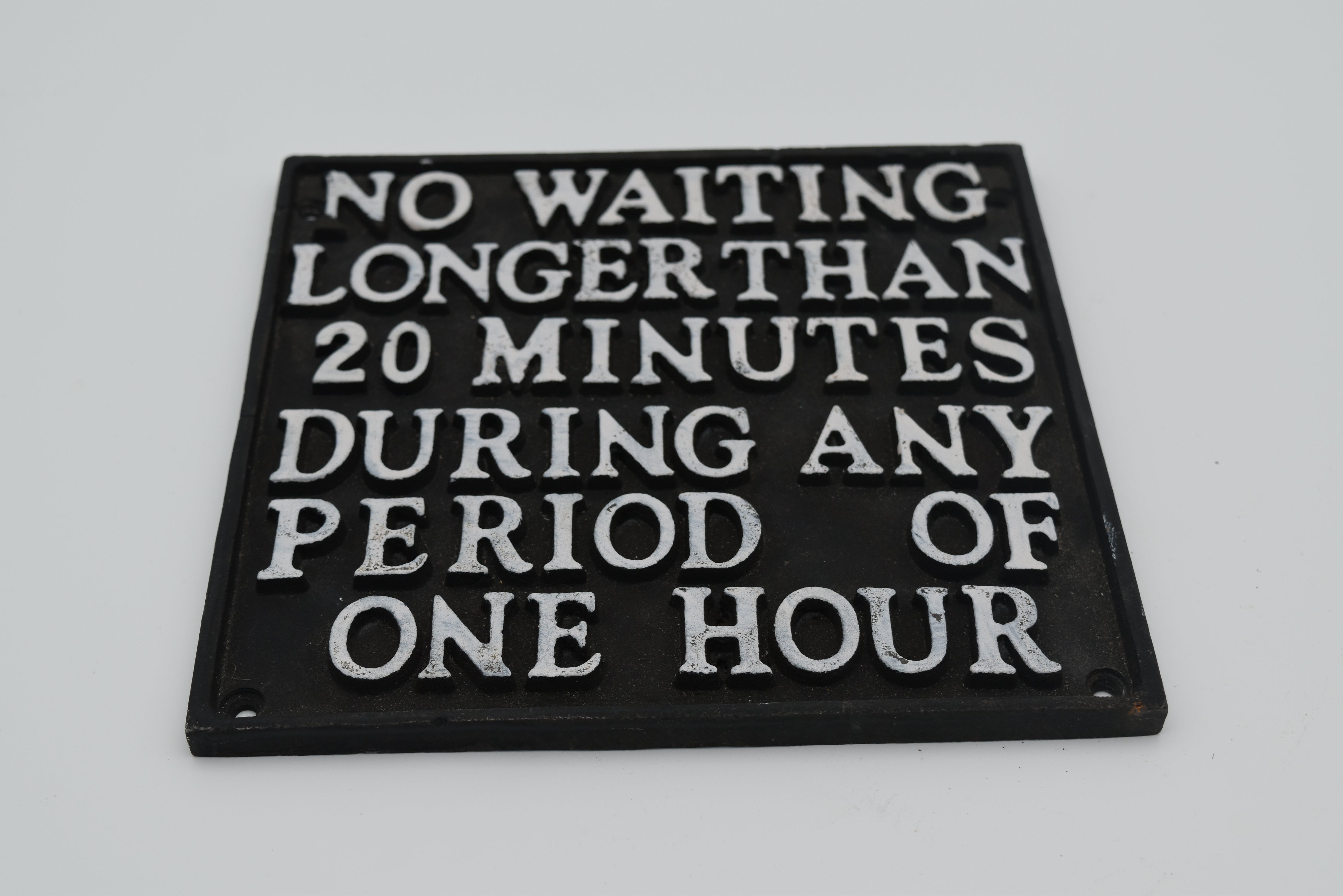 No Waiting Railway Sign – Spearhead & Company