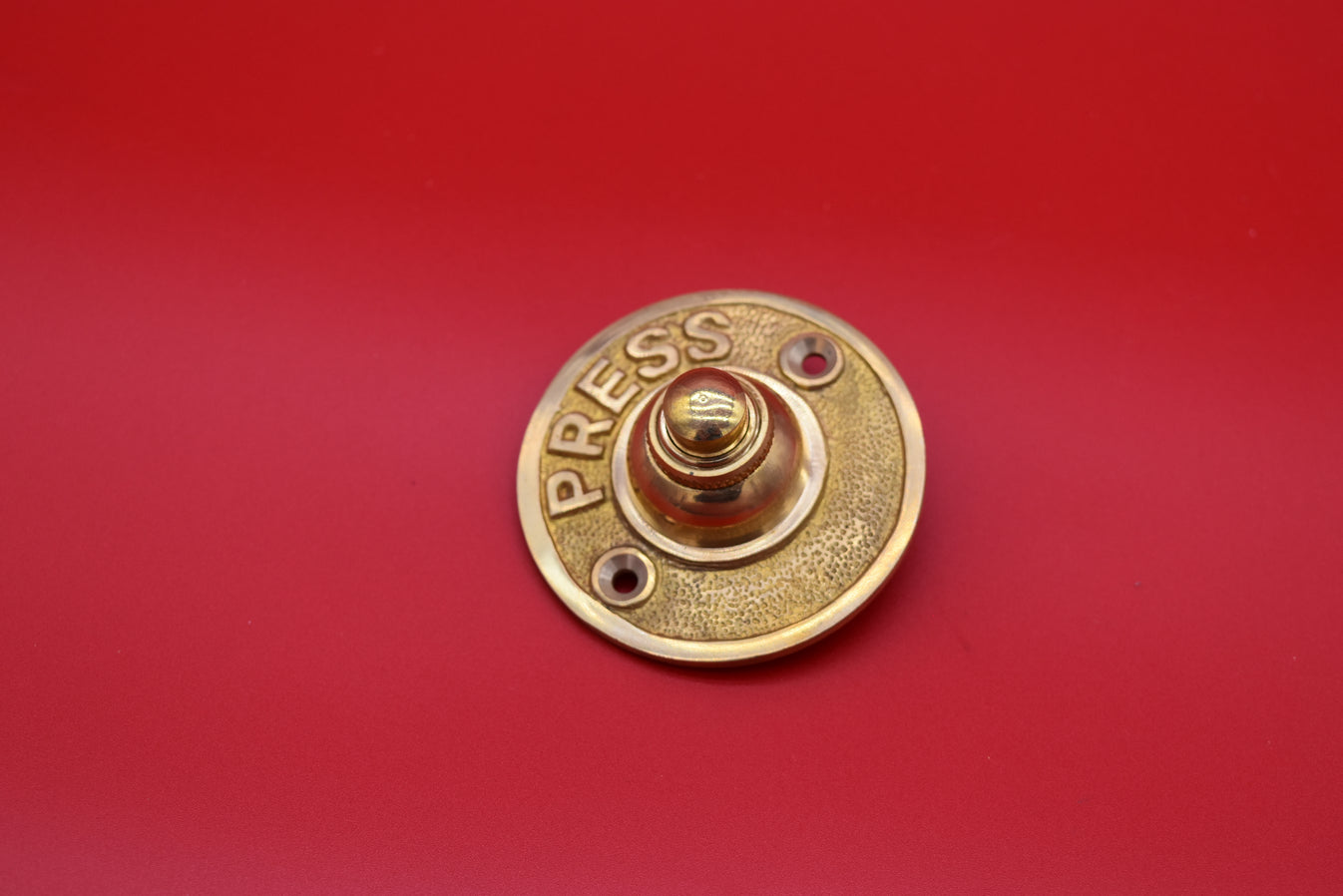 Door Bell Push - Round 'Press' - Brass – Spearhead & Company