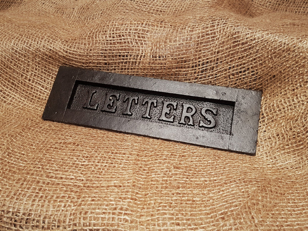 Letter Box Plate - Antique Iron – Spearhead & Company