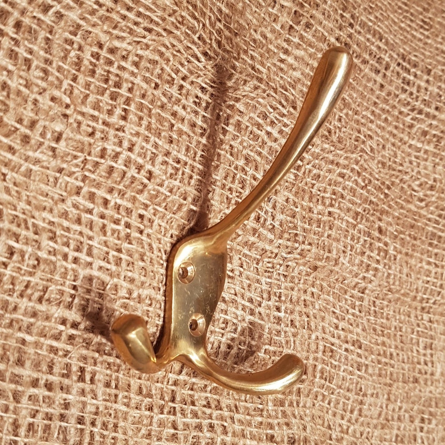 Triple Robe Hook - Polished Brass – Spearhead & Company